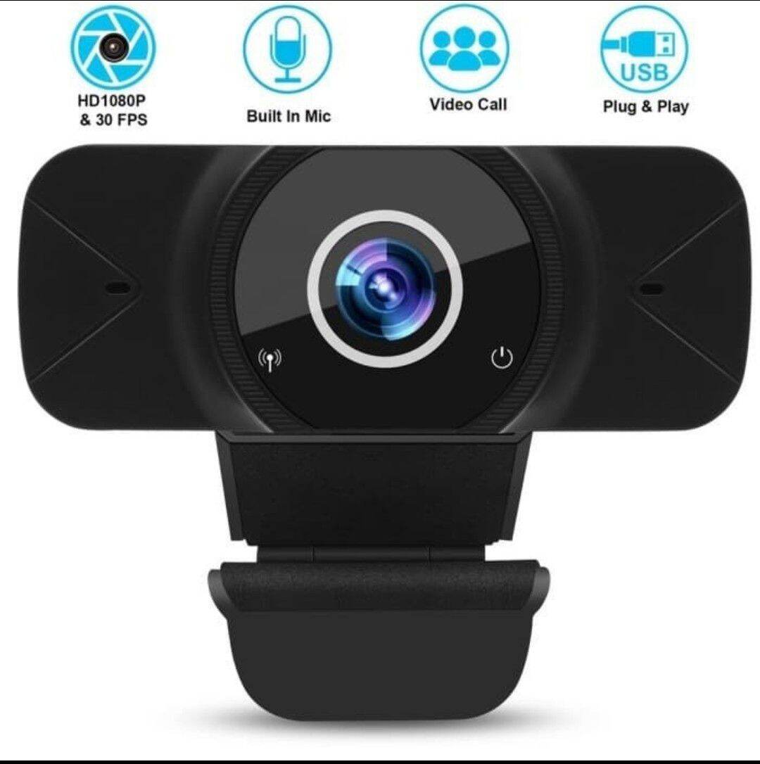 Web Cam 1080p Full Hd Camera PC Laptop Zoom Meeting Webcam | Lazada ...