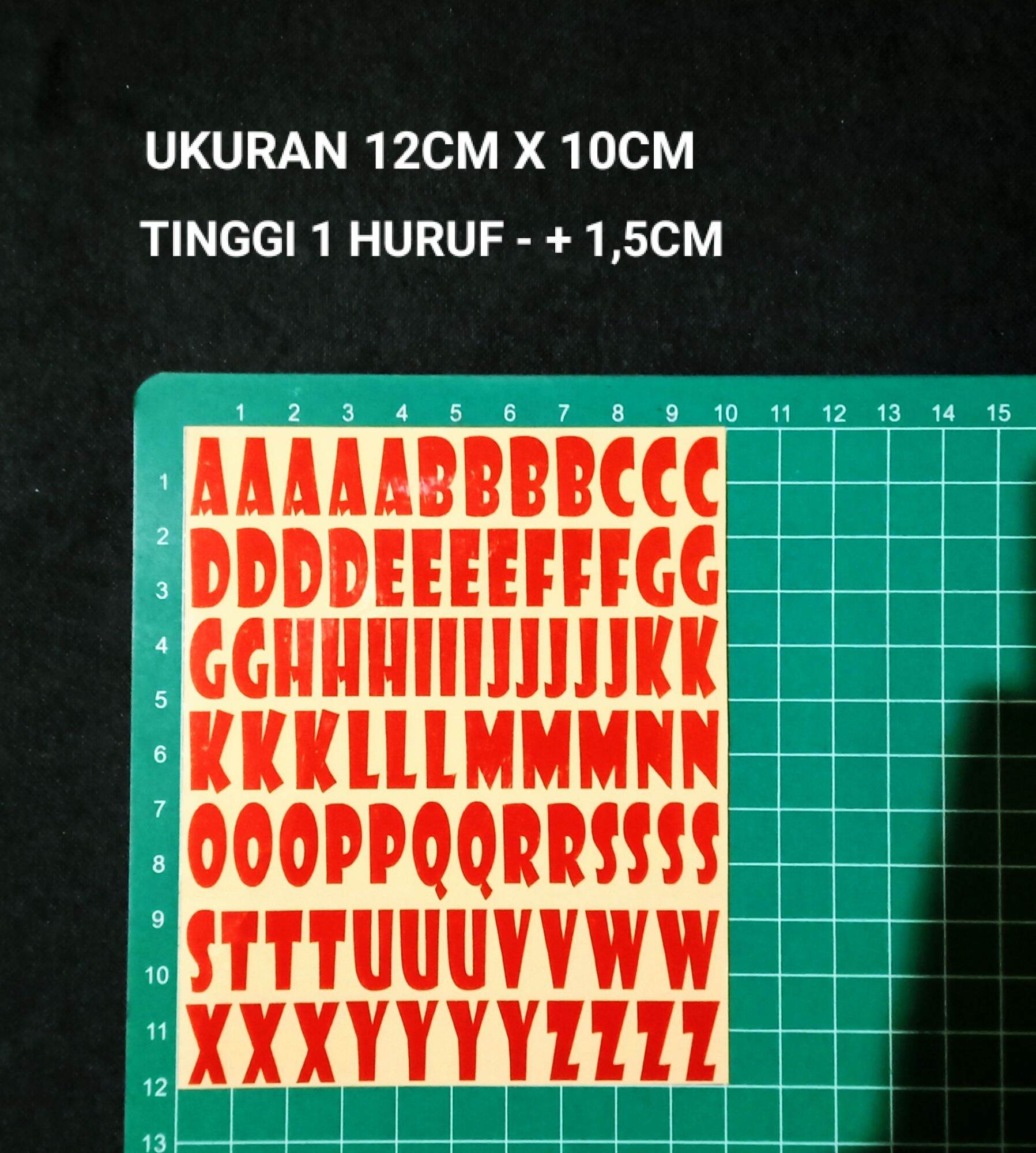 Stiker ABJAD STICKER CUTTING HURUF STIKER ASESORIES VARIASI | Lazada ...