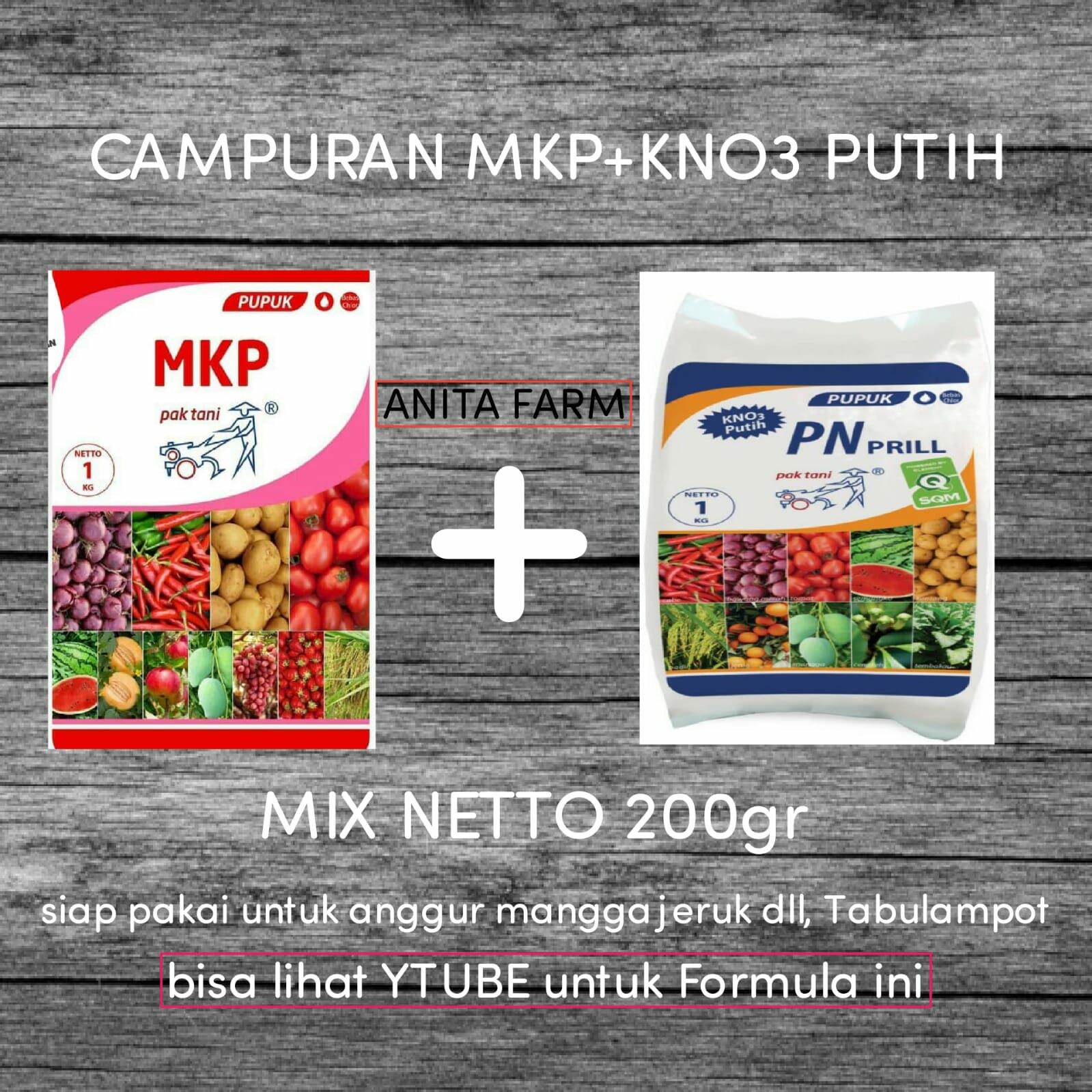 Pupuk Mkp+Kno3 Putih 200gram Kemasan Repack Sudah Dicampur | Lazada ...