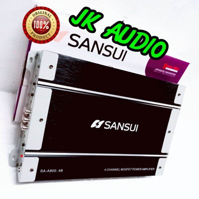 Power Amplifier 4 Channel Sansui Sa-A800.4B Power Audio Mobil 4 Channel ...
