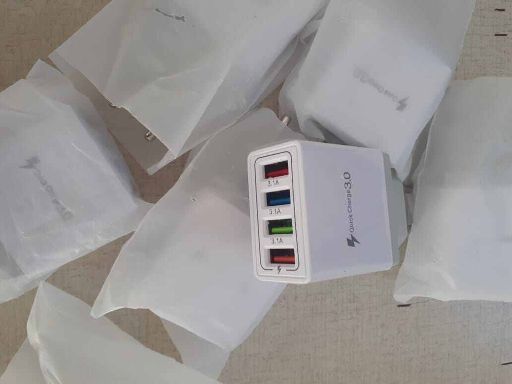 kepala cesan hp 4 lobang usb | Lazada Indonesia