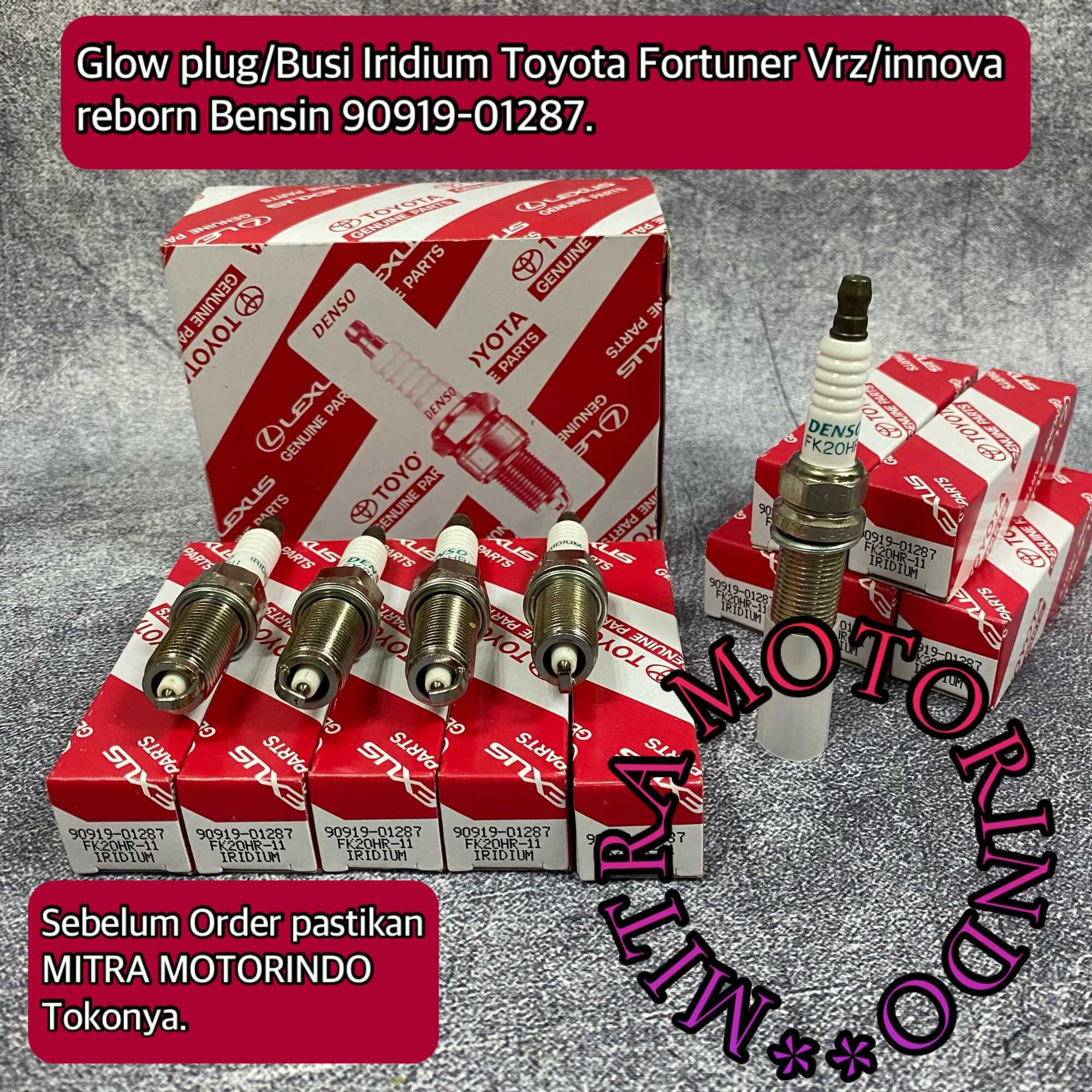 Glow Plug/Busi Iridium Toyota Fortuner Vrz/Innova Reborn Bensin 90919 ...