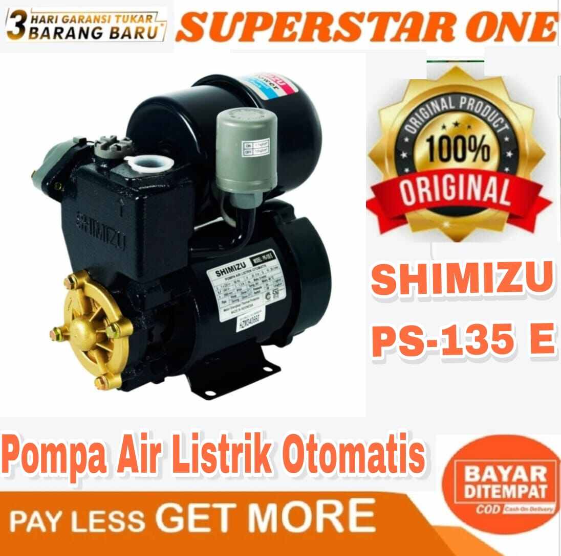 Pompa Air Listrik Otomatis Shimizu PS-135 SHIMIZU PS135 Pompa Air ...