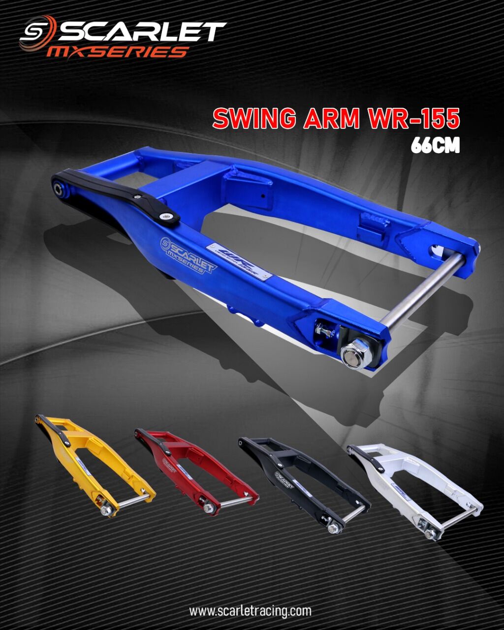 swing arm scarlet racing wr155 aluminium cnc panjang 66cm | Lazada ...