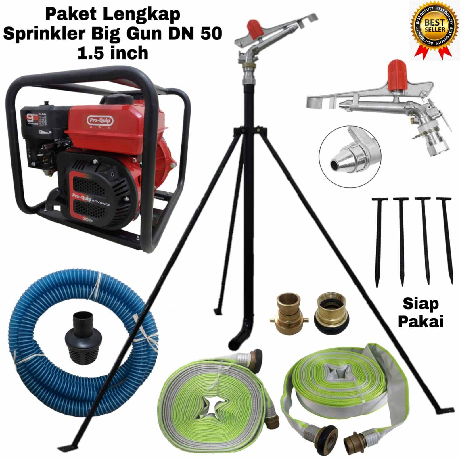 paket sprinkler DN-50 jarak siram 25-30 meter komplit Alkon pemadam ...