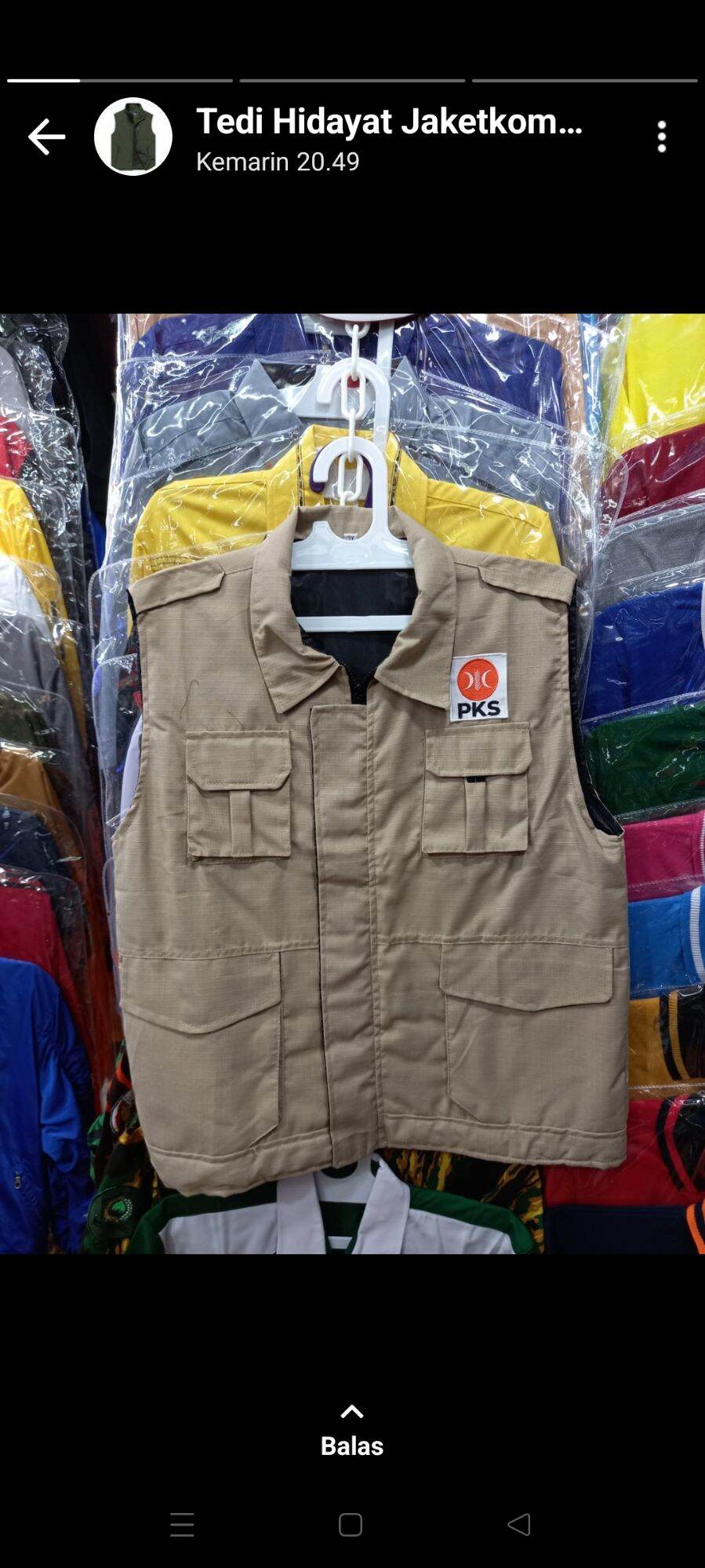 rompi partai PKS/rompi ripstok cream | Lazada Indonesia
