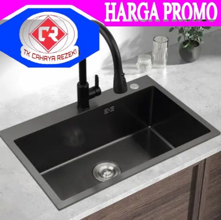 KITCHEN SINK JKM /theasyt/loonginch 6045 STAINLESS STEEL/WASTAFEL CUCI ...