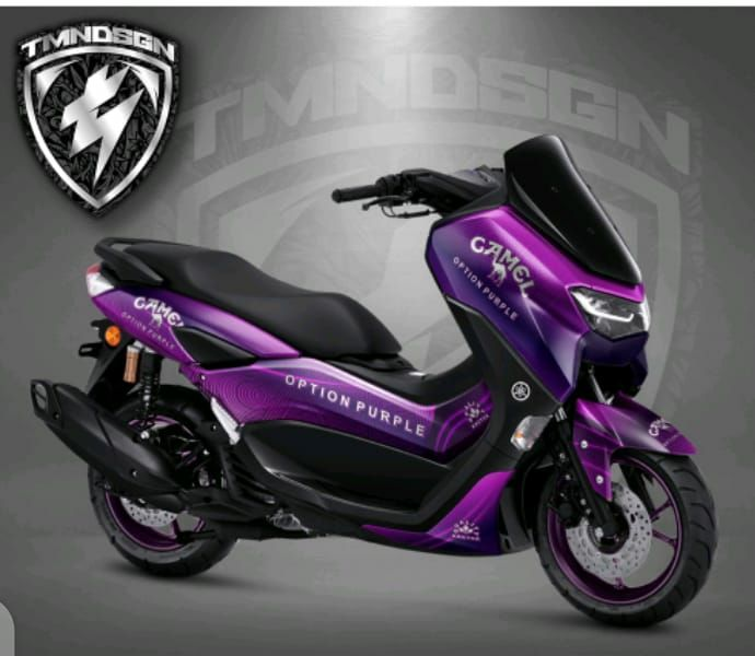Decal Yamaha Nmax New Motif Camel Purple | Lazada Indonesia