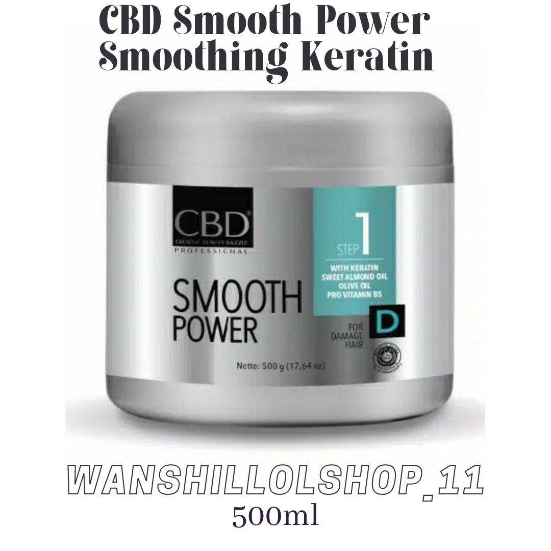 CBD Smooth Power Keratin 500 ML Step 1 & 2 - Obat Pelurus Rambut ...