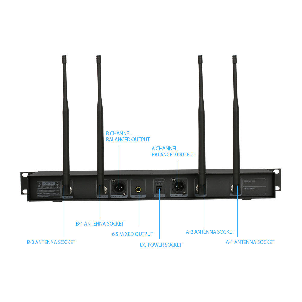 COD NEW BAXS SKM9000 1 para sa 2 Wireless Microphone 2 Handheld Microphone True Diversity UHF ...