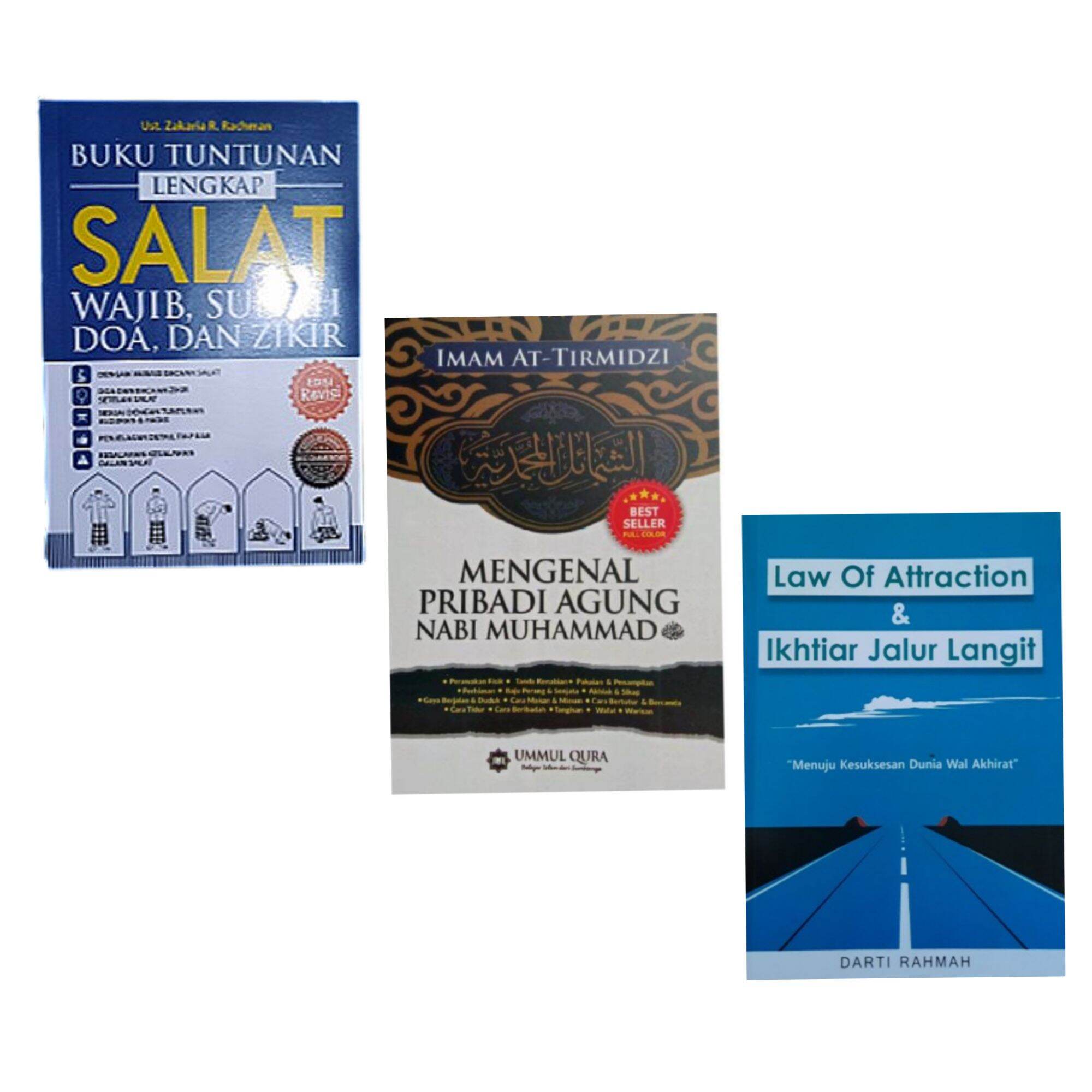 Paket 3 buku Tuntunan Lengkap Salat wajib,sunnah,doa dan zikir + Mengenal Pribadi Agung Nabi ...