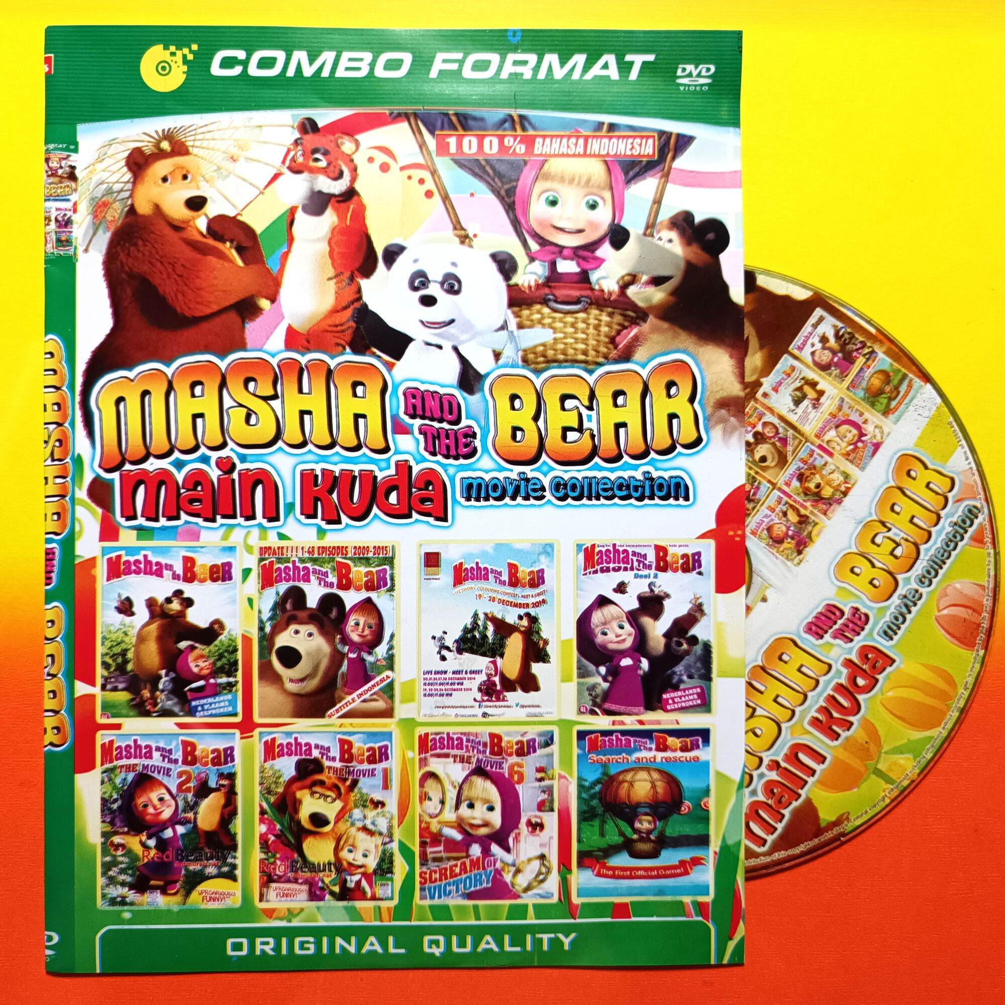 KASET DVD FILM KARTUN ANAK KOLEKSI MASHA AND THE BEAR VOLUME TERBARU ...