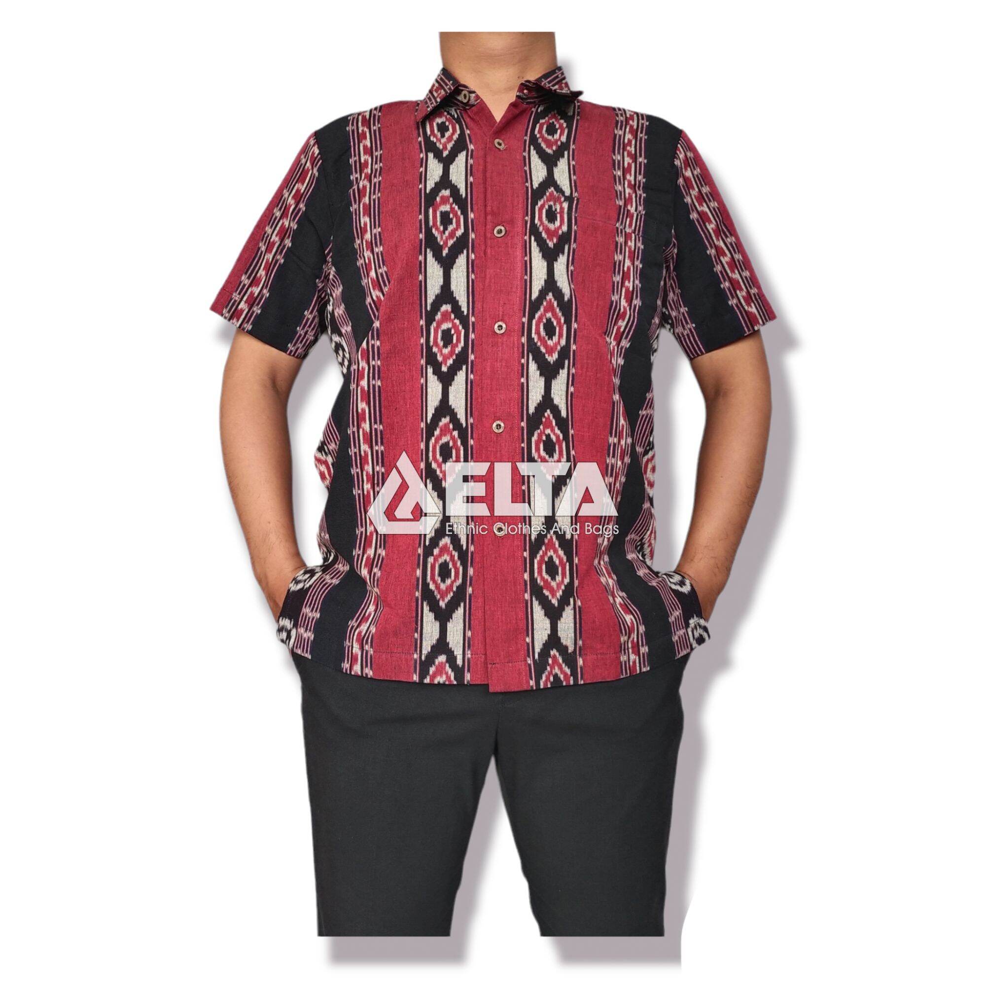 kemeja pria tenun terbaru seragam tenun | Lazada Indonesia