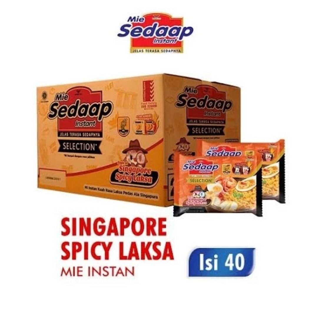 Mie Sedaap Rasa Singapore Spicy Laksa ( satu dus isi 40 bungkus ...