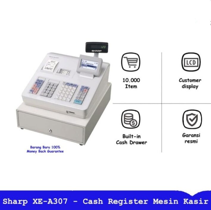 Cash Register XE-A307 Mesin Kasir SHARP 307 #Garsnsi Resmi | Lazada Indonesia