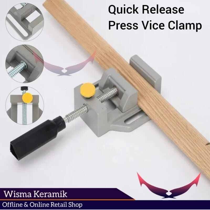 Quick release Vice Clamp aluminium klem catok ragum penjepit bor duduk ...