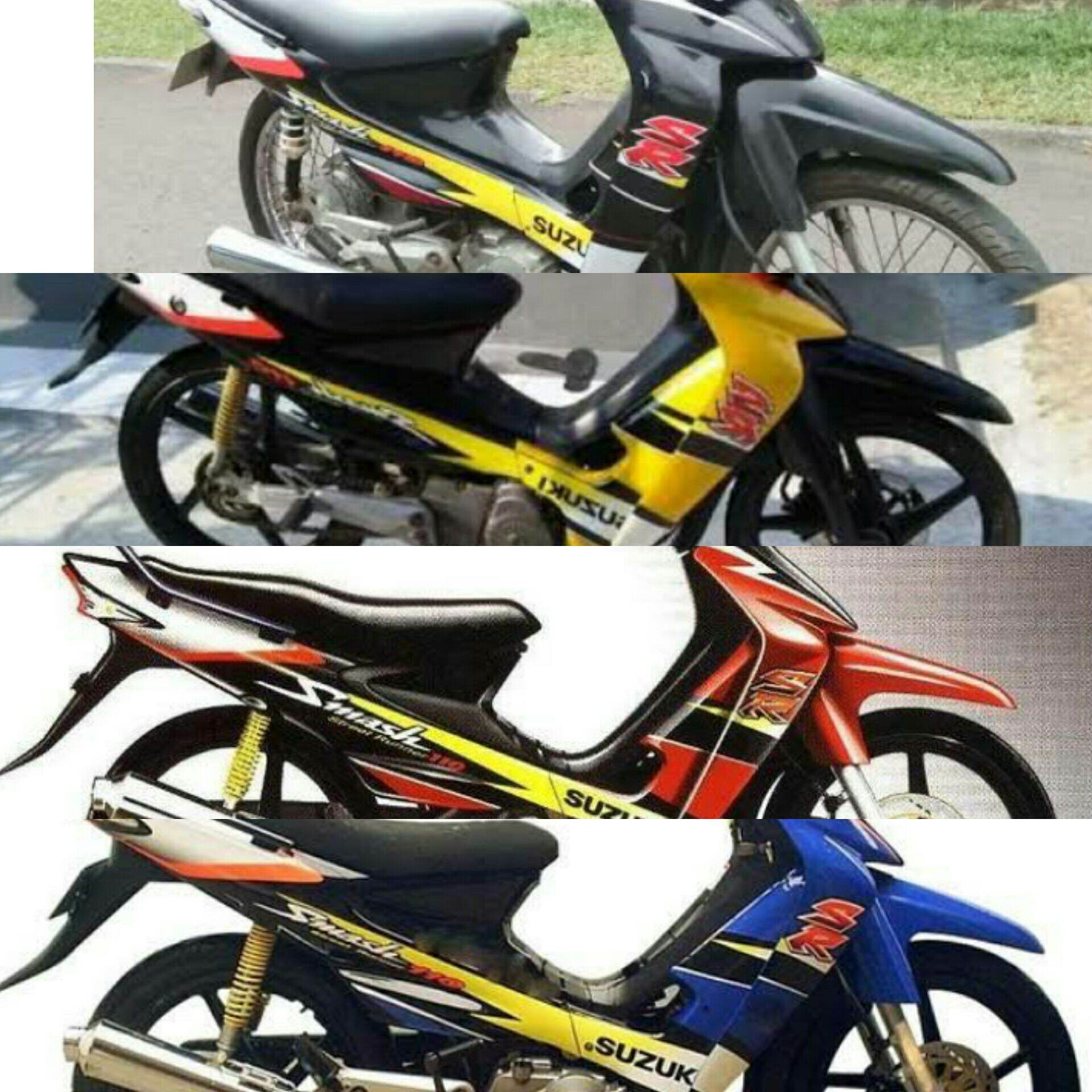 COVER BODY SUZUKI SMASH 110 SR PLUS STIKER | Lazada Indonesia