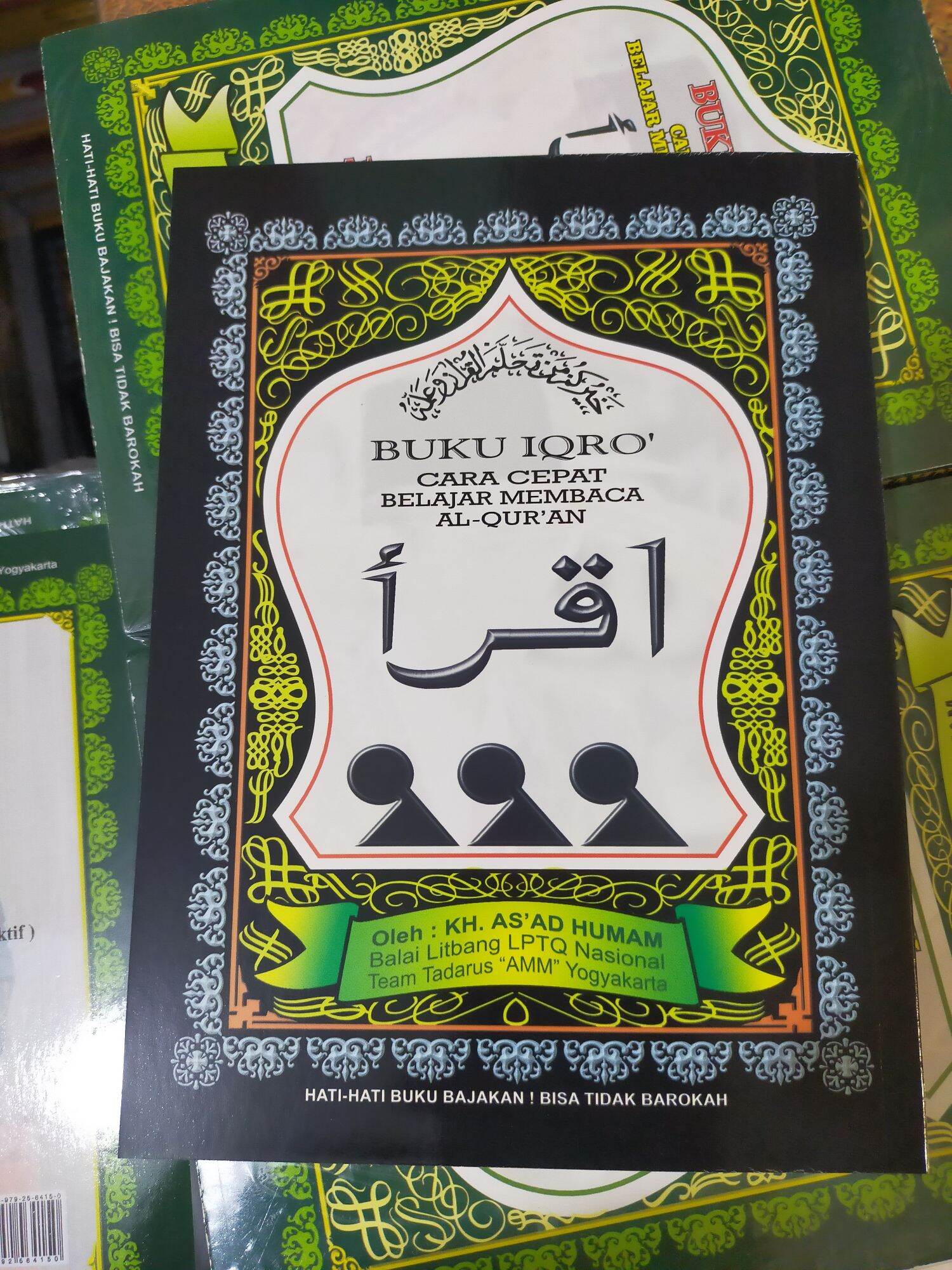 buku iqro-iqra bundel 1-6 hitam kertas cd/koram | Lazada Indonesia