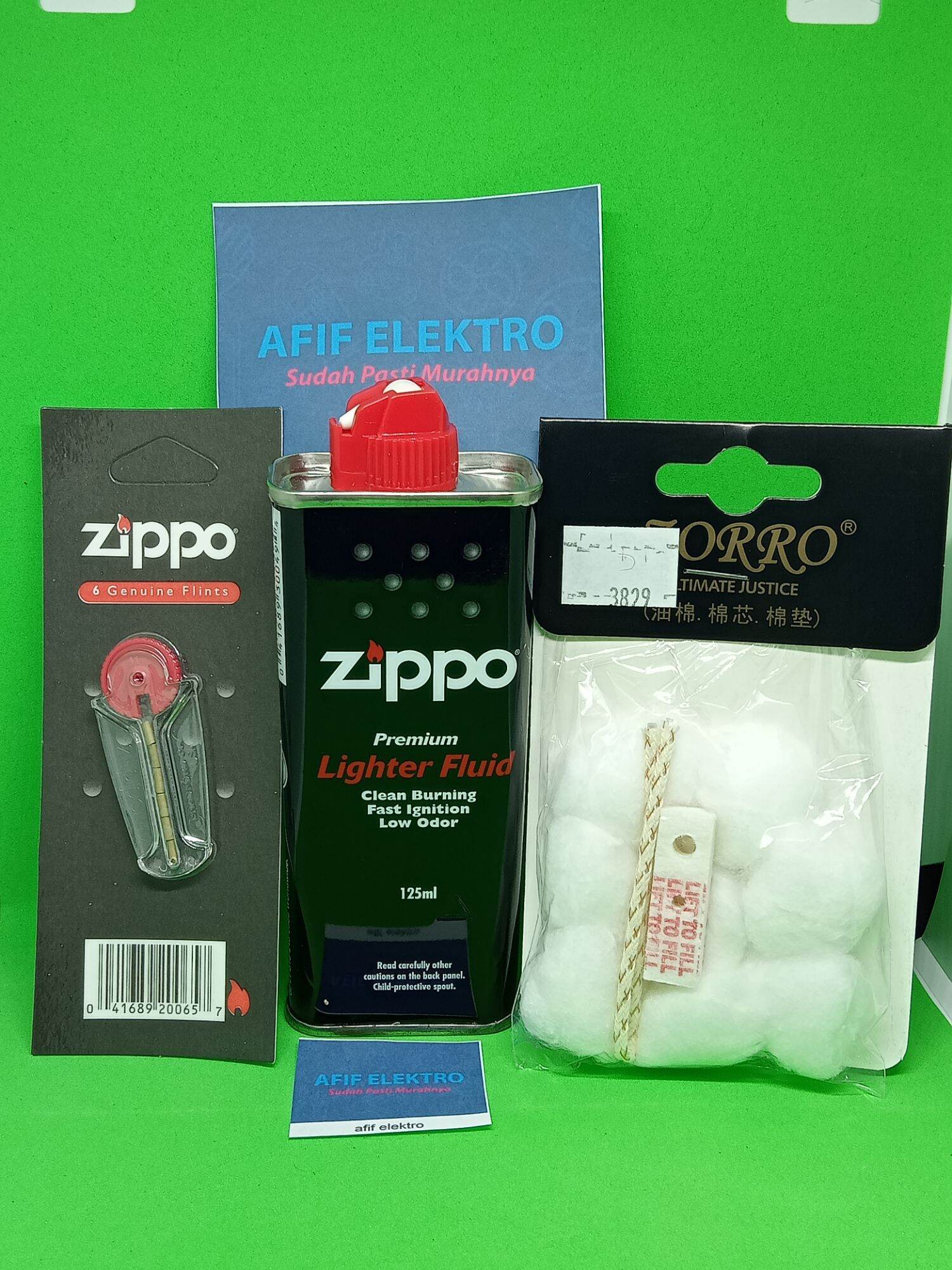 Minyak Zippo 125ML ORIGINAL dan kapas dan batu+sumbu | Lazada Indonesia