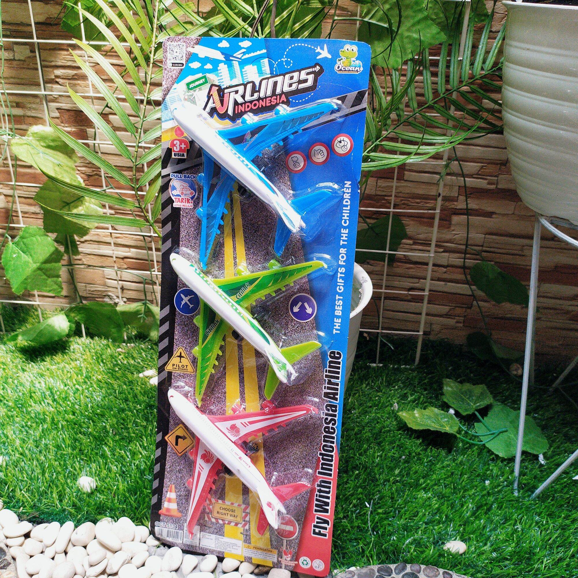 Diecast Set Pesawat 3in1 - Mainan Koleksi Miniatur pesawat Mini ...