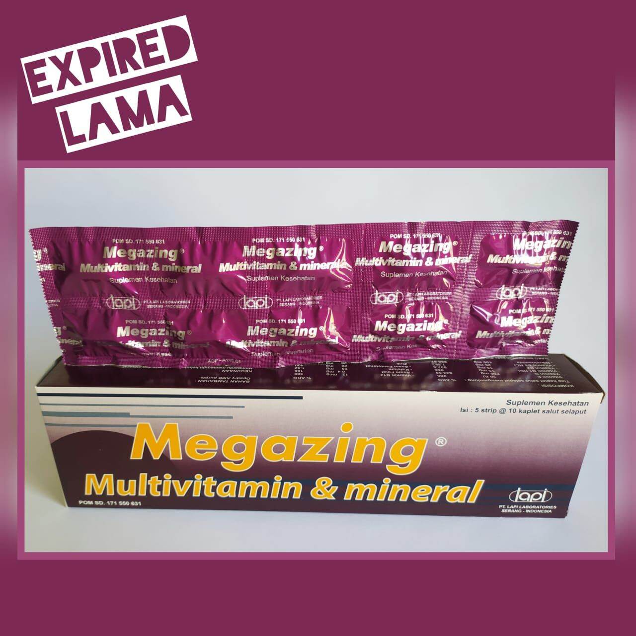 Megazinc multivitamin dan mineral perstrip isi 10 kapsul seperti ...