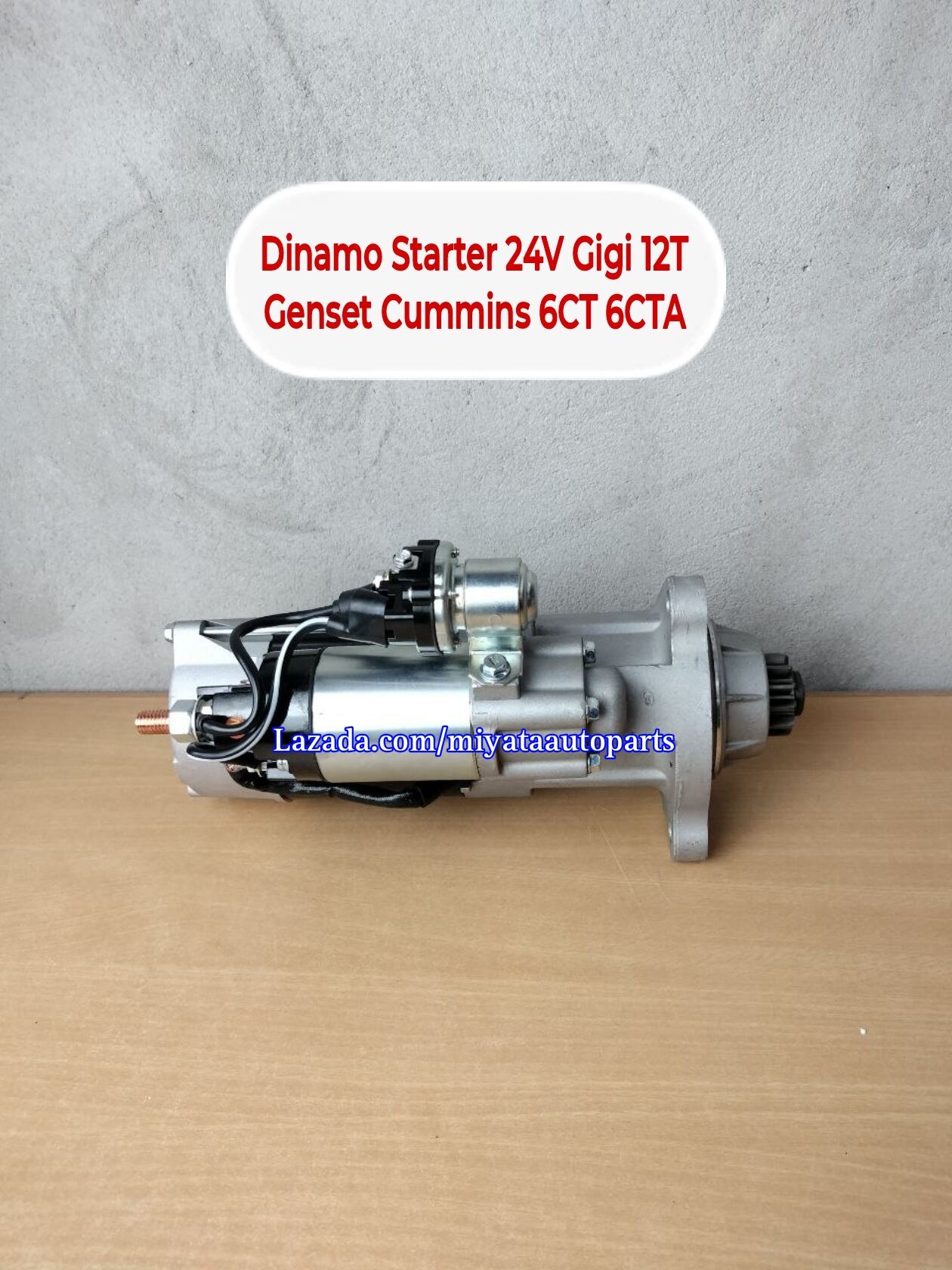 Dinamo Starter 24V Gigi 12T Genset Cummins 6CT 6CTA | Lazada Indonesia