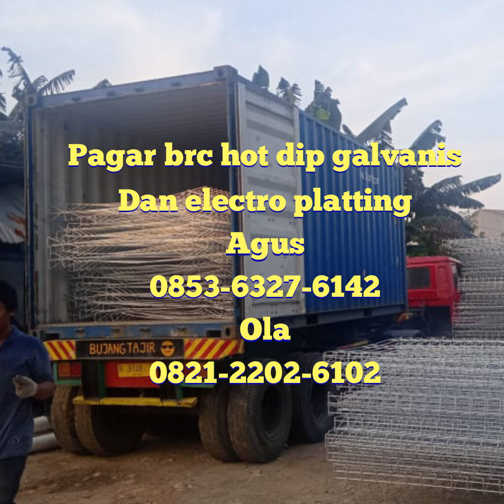 Pagar brc tinggi 175 cm x lebar 240 cm x diameter 8 mm electro platting ...
