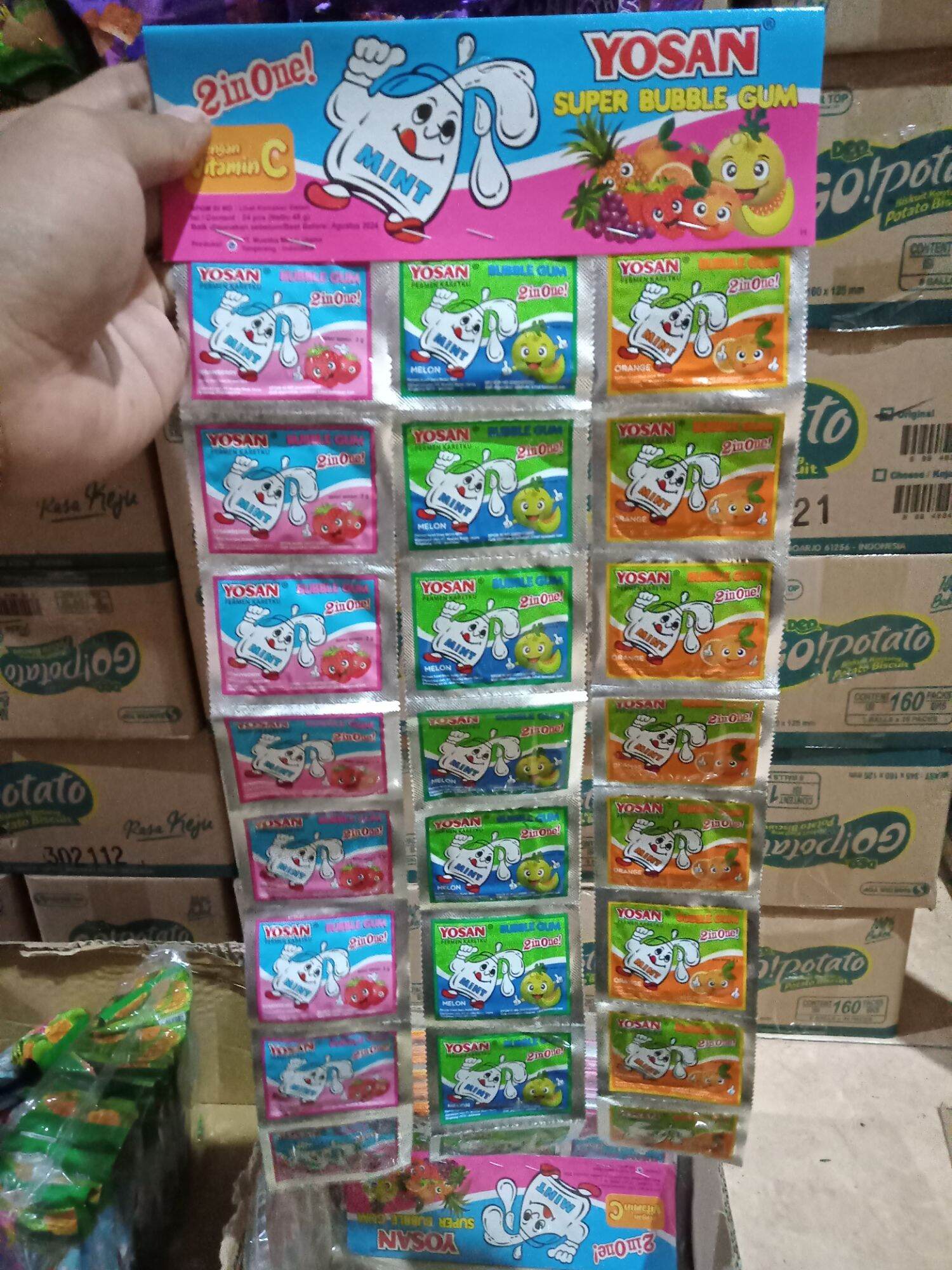 Yosan Super Bubble Gum 1 Pak isi 22 Pcs 3 Rasa | Permen Karet | Lazada ...