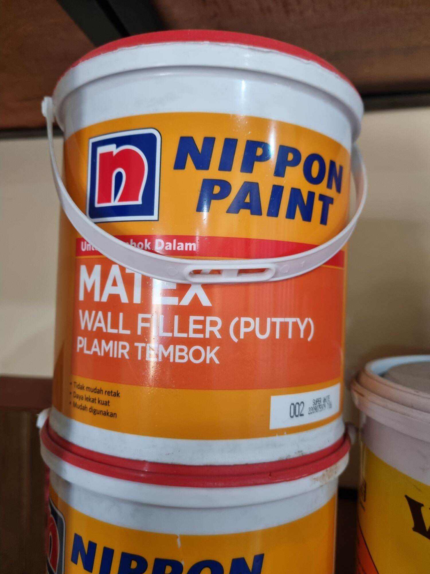 Nippon paint matex wall filler putty 4 kg / cat dempul plamir tembok | Lazada Indonesia