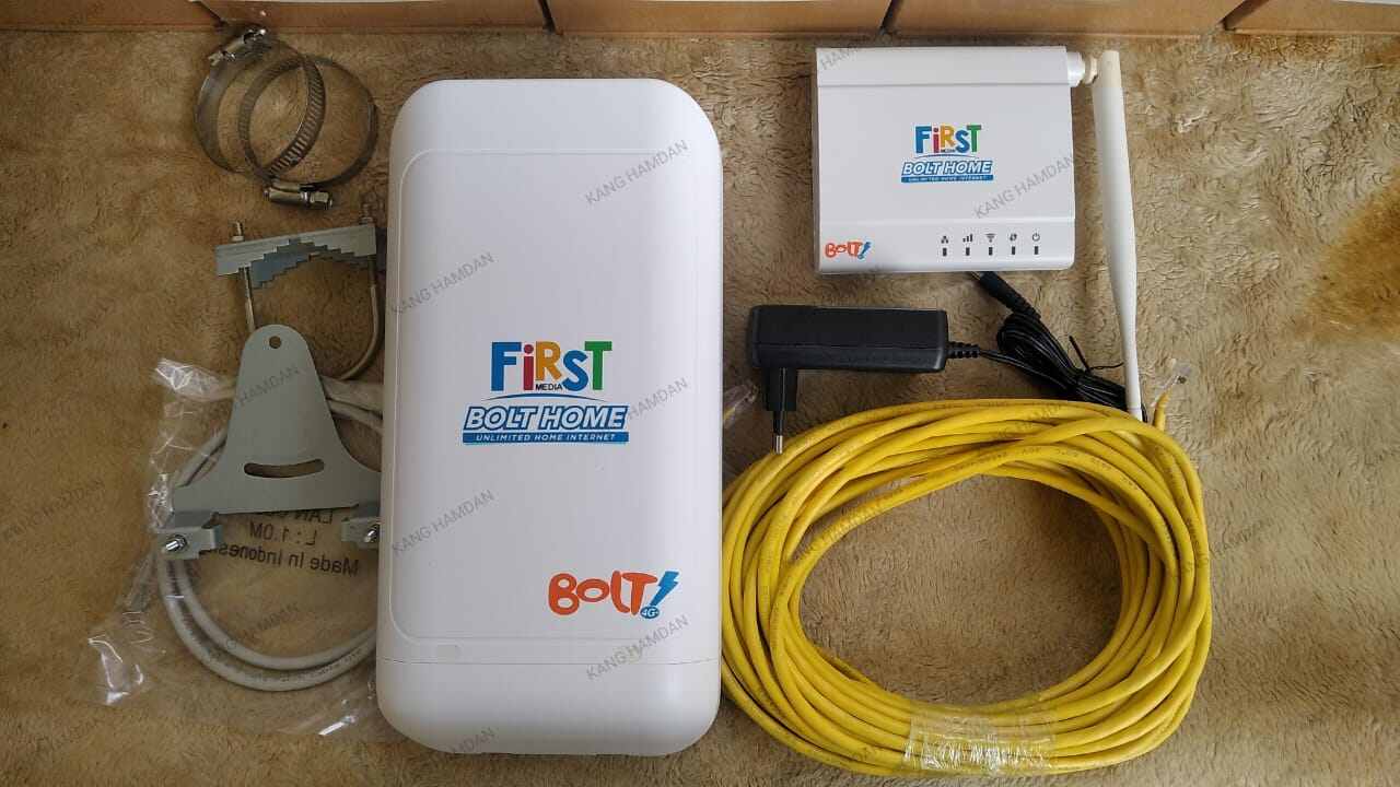 Home Router Bolt Titan Sepaket Unlock 4G (B40,2300mhz)+ 15mtr Kabel lan ...