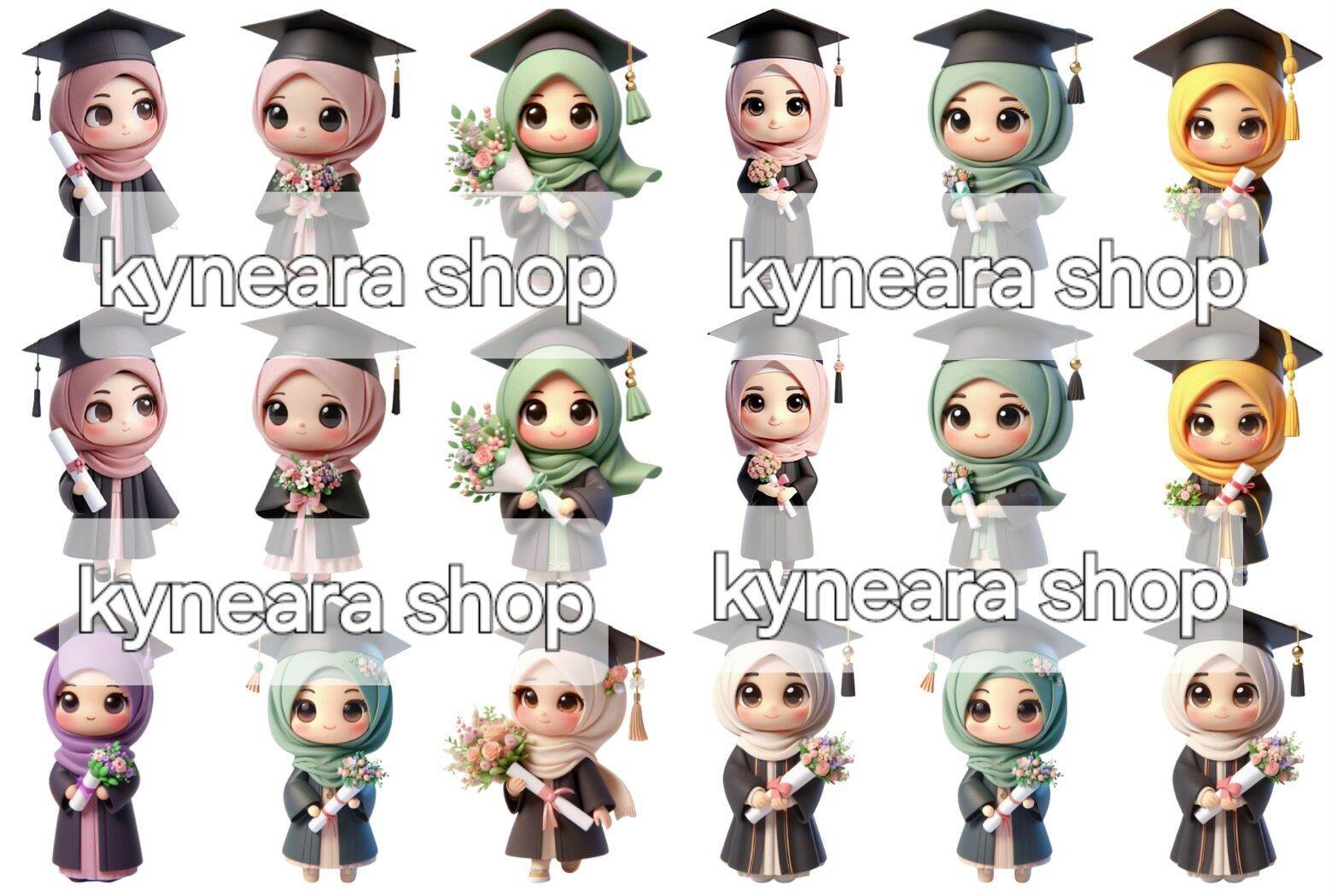 topper wisuda / topper buket dan kue / topper graduation ready lembaran ...