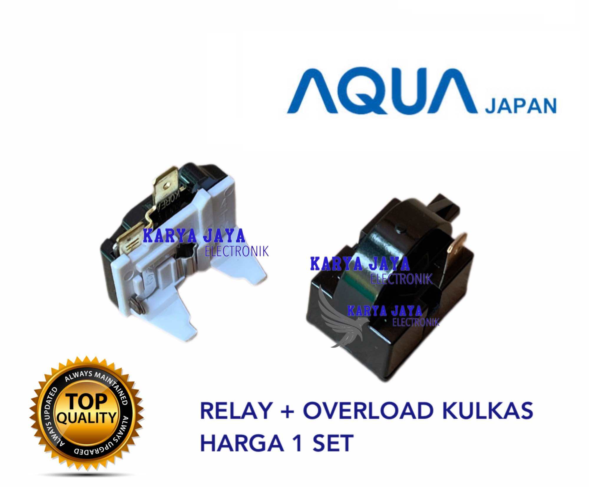 RELAY PTC OVERLOAD KULKAS AQUA 1 PINTU / OVERLUAD KULKAS AQUA 1 PINTU ...