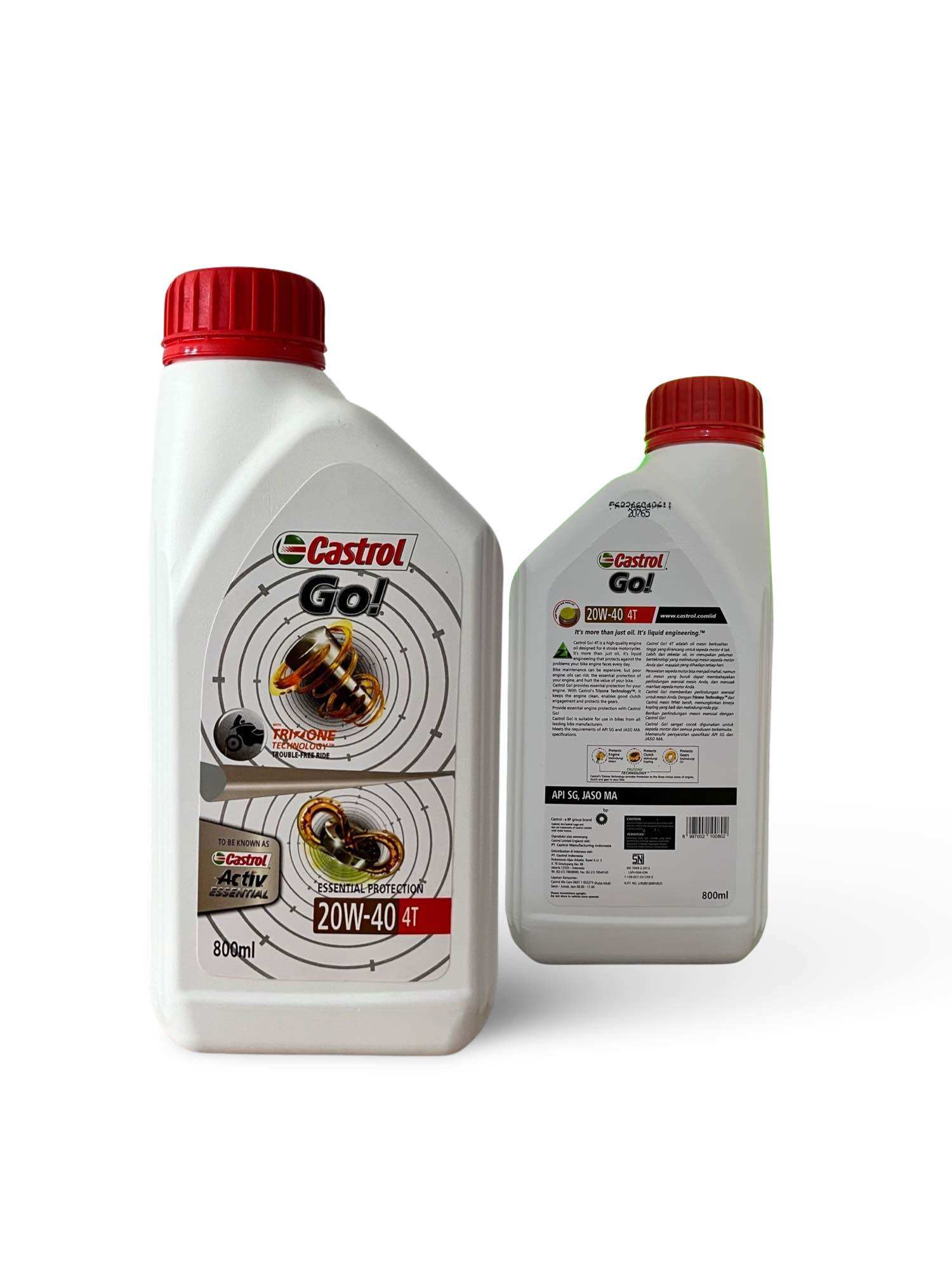 Castrol Go 800ML 4T 20W-40 Oli Mesin Motor 4Tak | Lazada Indonesia