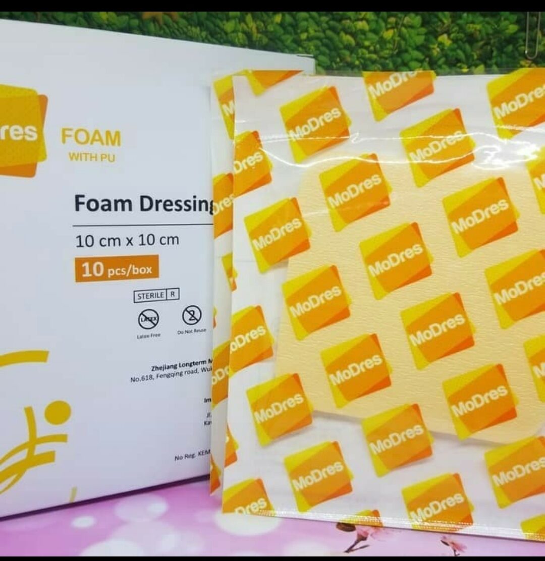 modres with pu 10 cm x 10 cm foam dressing | Lazada Indonesia