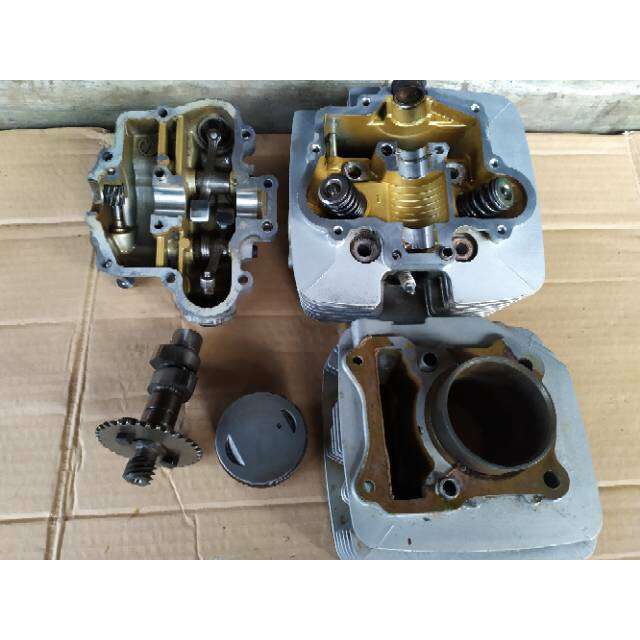 BLOK CYILINDER HEAD BLOK KLEP ISI FULL+ BORING SUZUKI THUNDER 125 ...