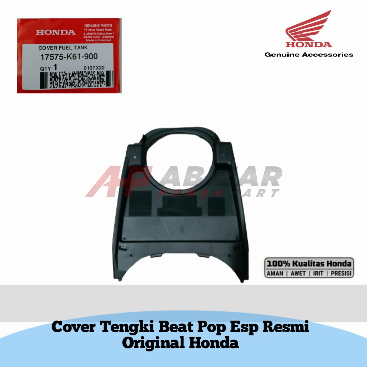 17575-K61-900 Cover Tangki Beat Pop Esp Resmi Original Honda | Lazada ...