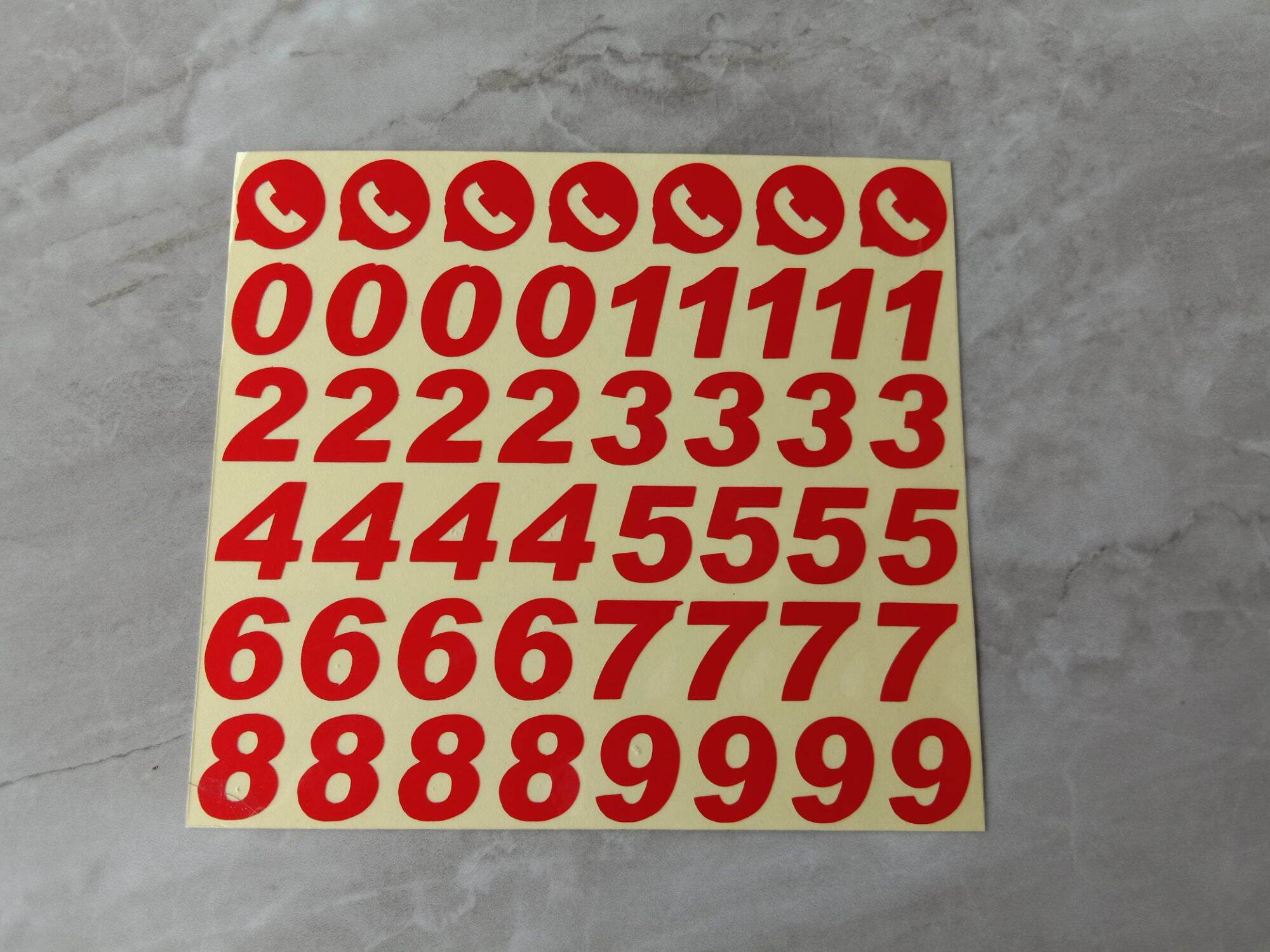 Sticker angka lengkap stiker angka murah viral stiker motor srbaguna ...