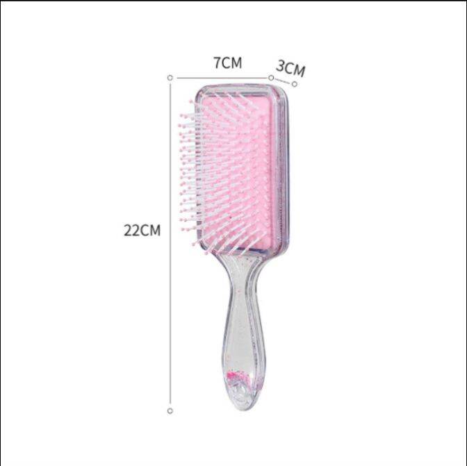 MINISO Sisir Rambut Coloured Flashing Powder Hair Brush | Lazada Indonesia