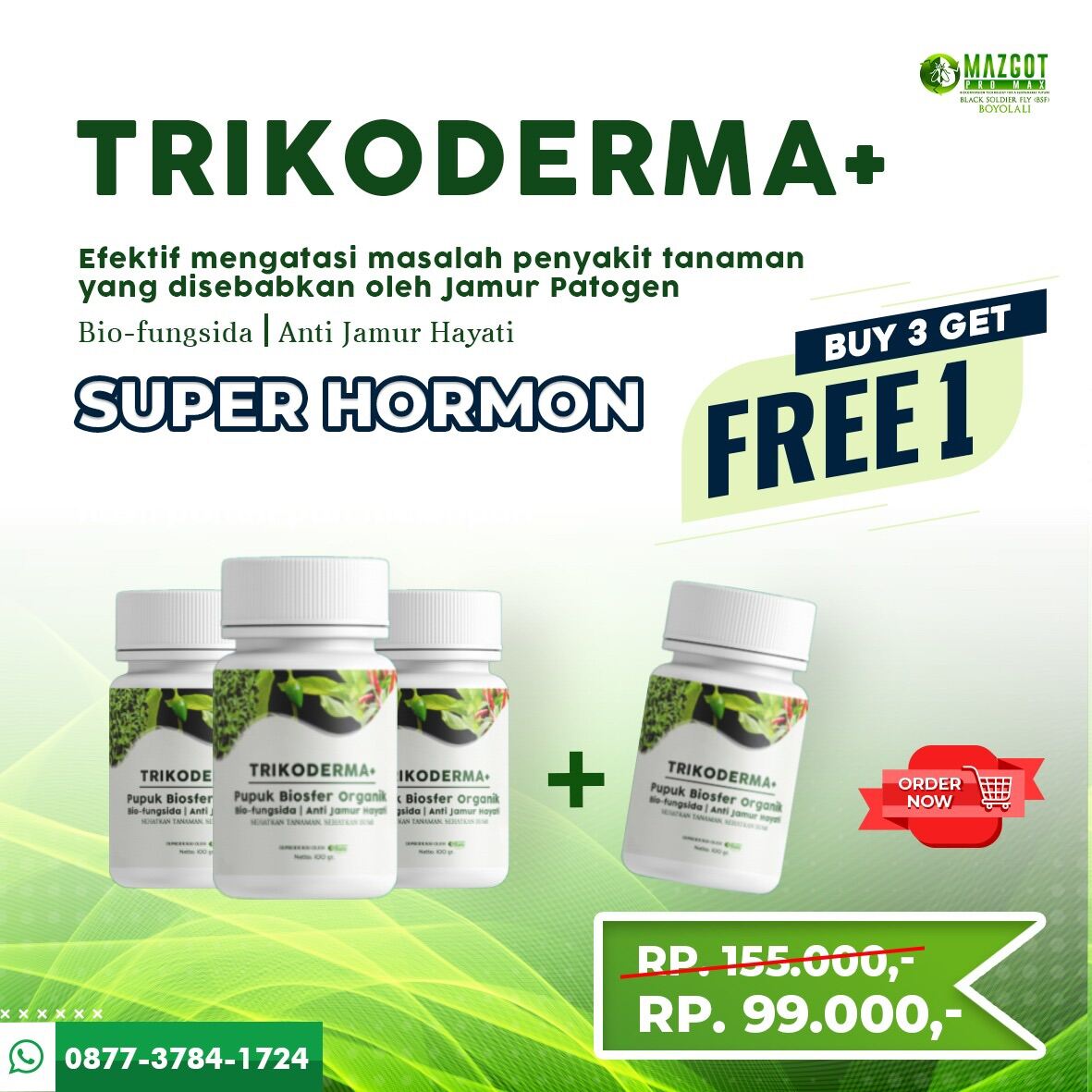 Trikoderma Obat Cabai 3 Gratis 1 | Lazada Indonesia
