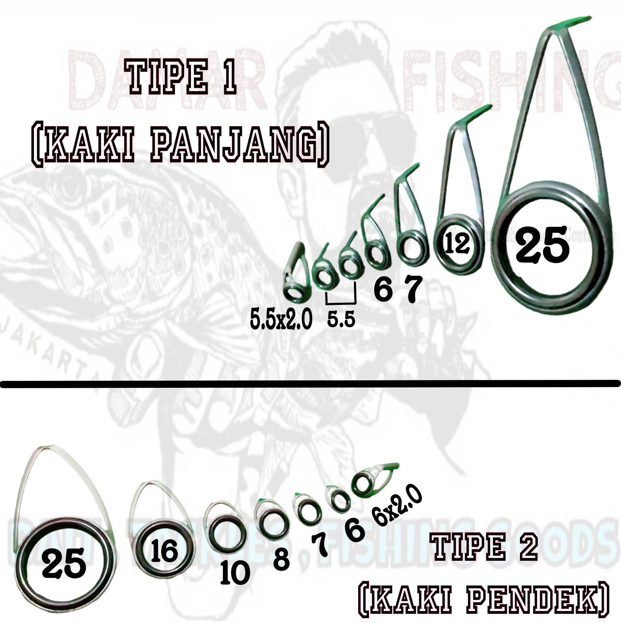 RING GUIDE JORAN SET K-SERIES OXIDE - RING GUIDE FUJI ORIGINAL JAPAN ...