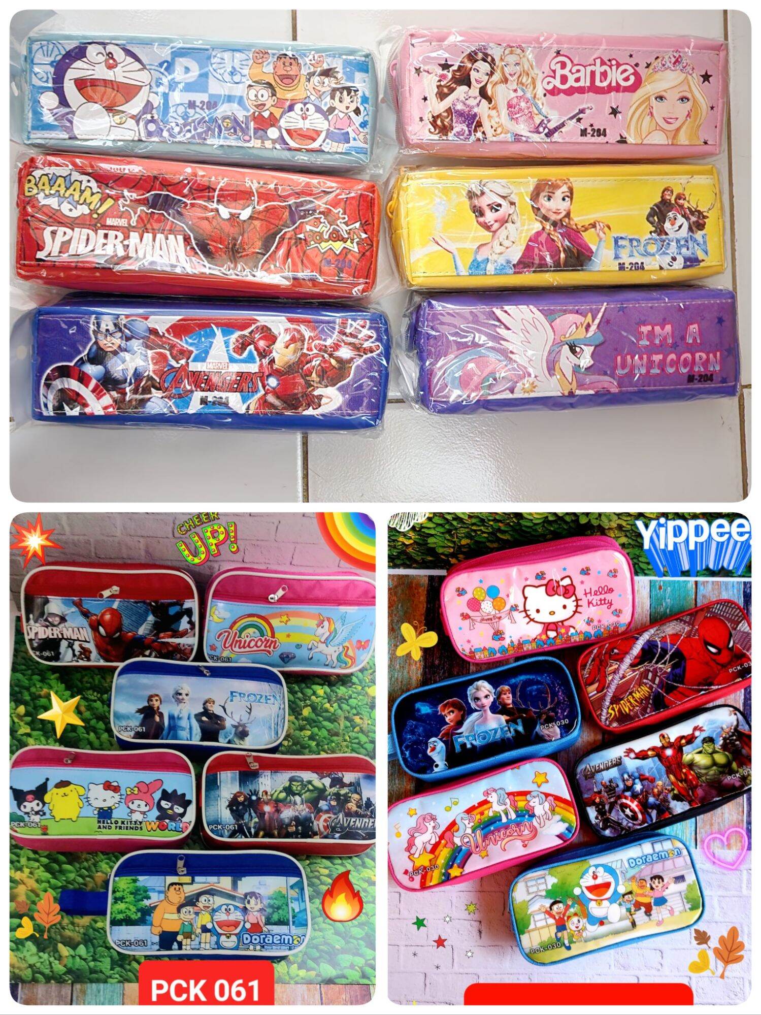 Dompet Pensil/ Tempat Pensil Resleting Kain/ Kulit BTS-21/ Fancy/ Polos ...