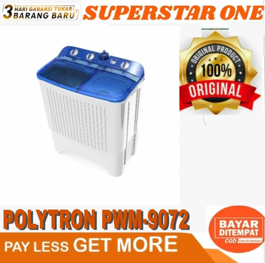 Mesin Cuci Polytron 2 Tabung 9kg Samba Pulsator PWM 9072 | Lazada Indonesia