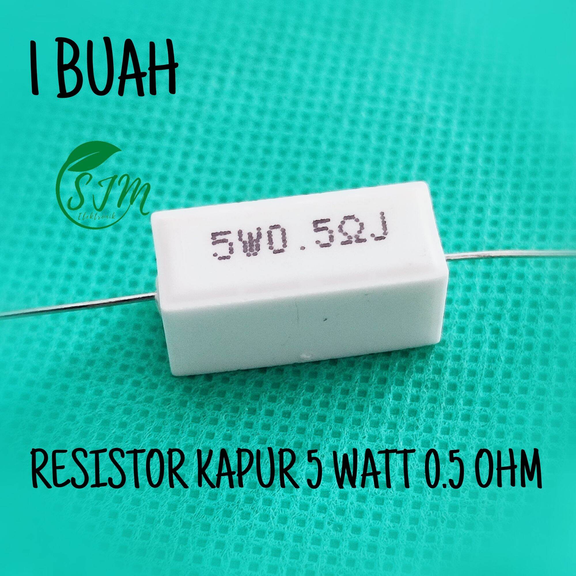 RESISITOR KAPUR 5W 0.5 OHM RESISTOR KAPUR 5 WATT 0.5 OHM | Lazada Indonesia
