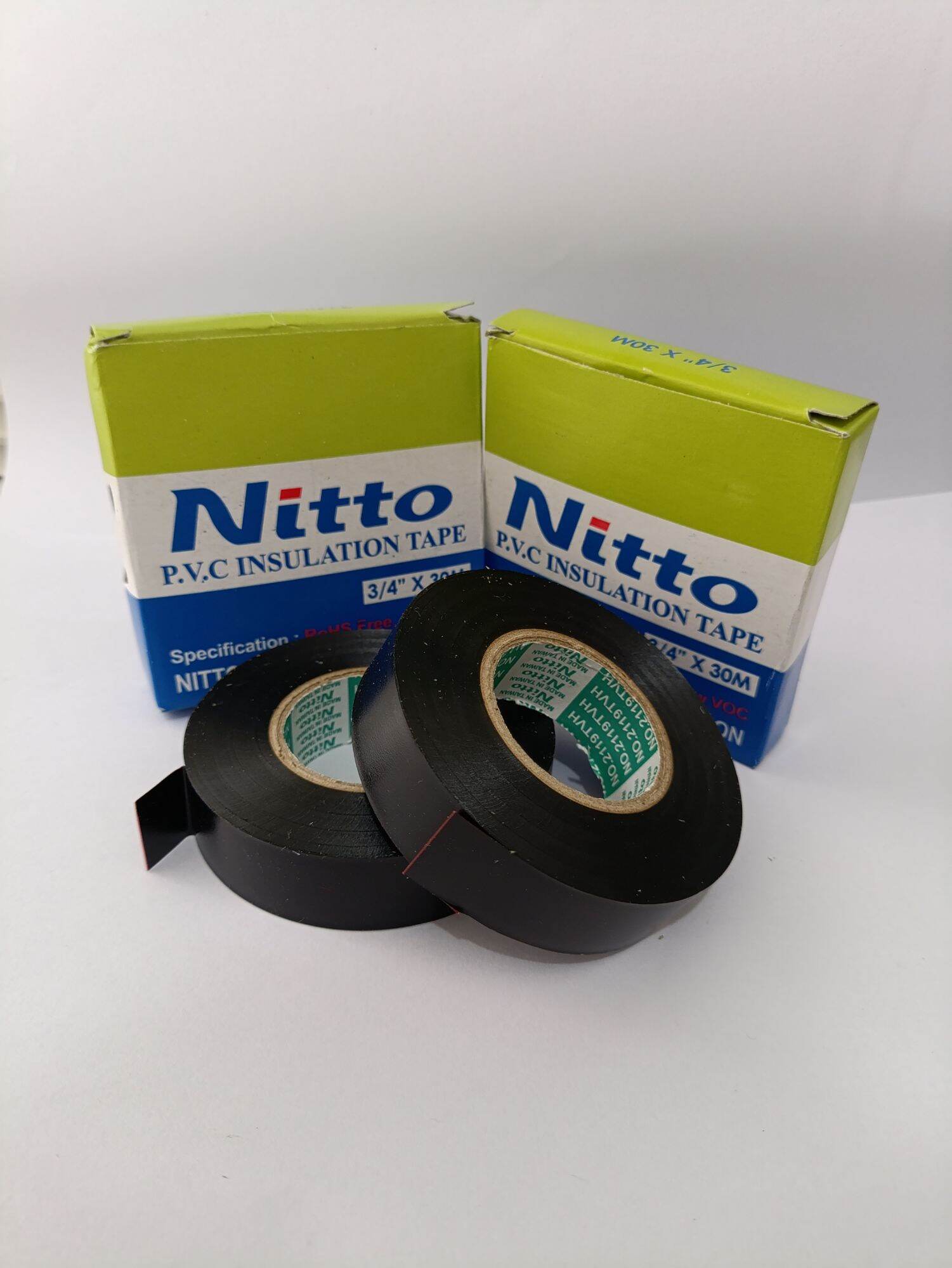 ISOLASI listrik Hitam NITTO/insulation tape 3/4 | Lazada Indonesia