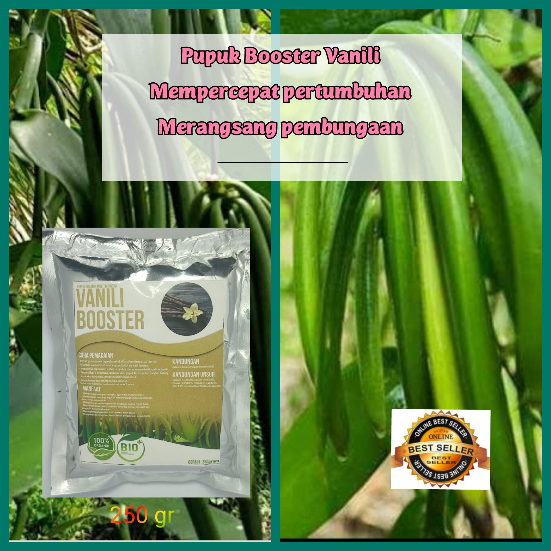 Pupuk Booster Vanili .Merangsang pembungaan dan mempercepat pertumbuhan ...
