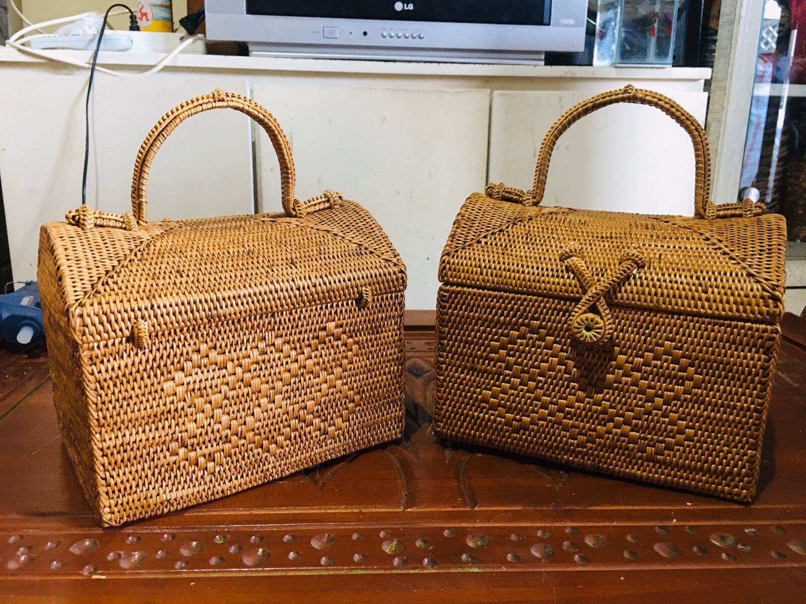 Tas Rotan Tote Bag Wanita Premium Unik Etnik Bali Lombok Riasa Export ...