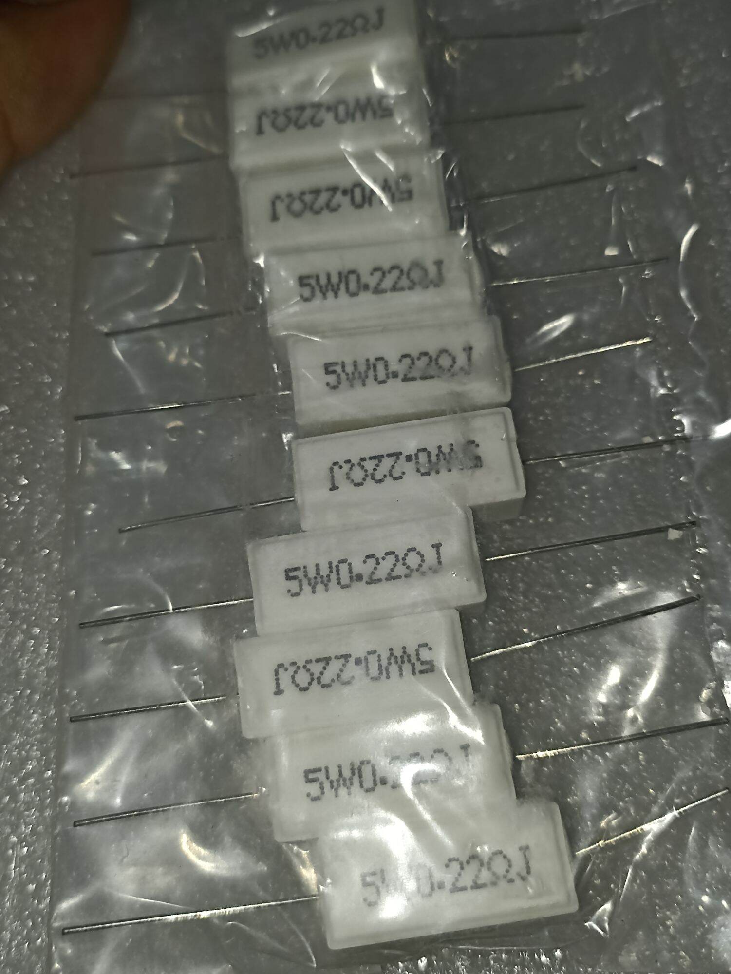 10BUAH RESISTOR KAPUR 5WATT 0.22 ohm resistor tahanan 5 watt 0.22ohm 0.22RJ | Lazada Indonesia