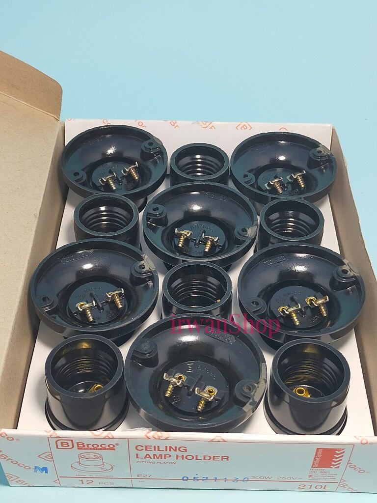 Fitting Tempel Broco Hitam 12 Pcs / Fitting Tempel Broco Hitam Per Dus ...