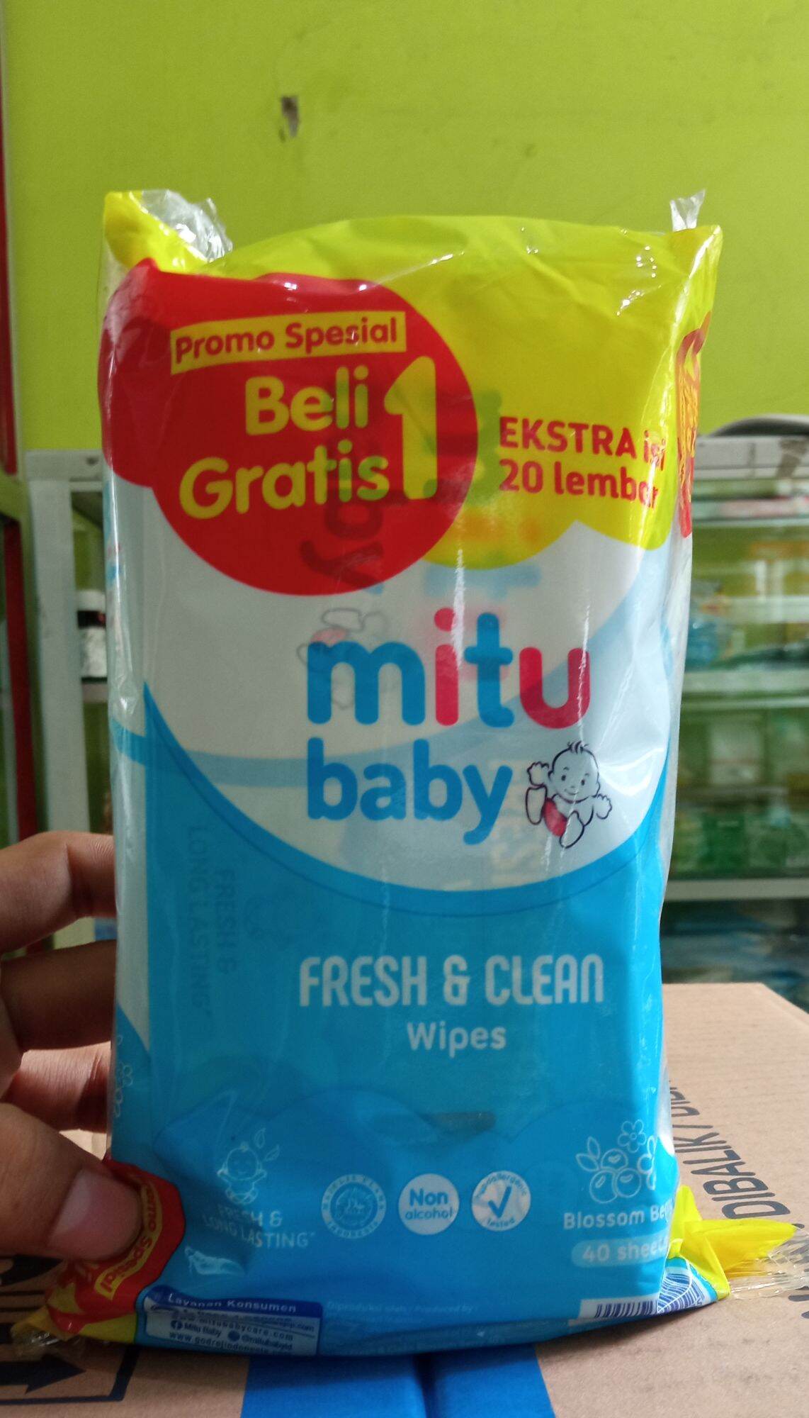 MITU BABY WIPES FRESH & CLEAN BLOSSOM BERRY 50 SHEET BUY1 GET 1 ...
