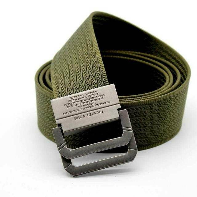 Craftman Gesper Tactical Belt Pria Sabuk Besi Canvas Double Ring ...